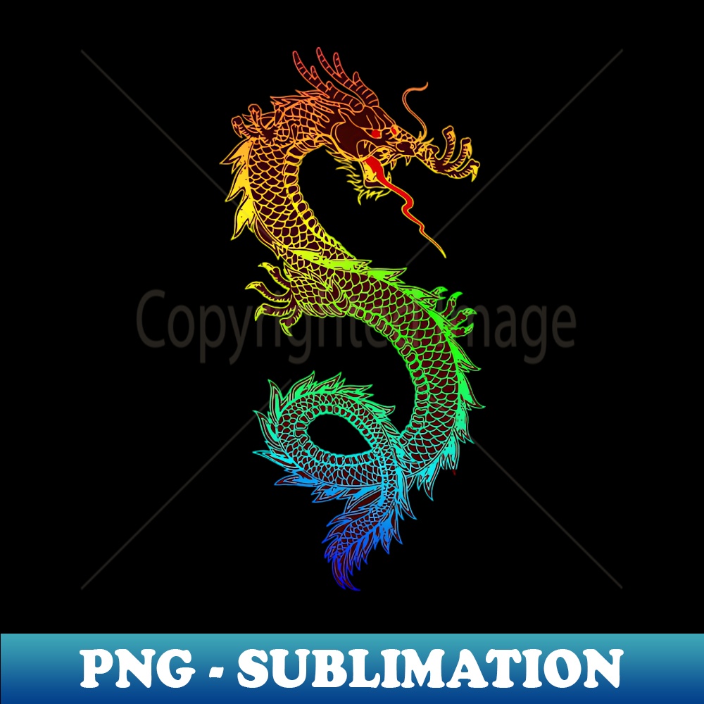 Amphiptere in Neon Fire Mythical Wyvern Dragon Creature - PN | Inspire ...