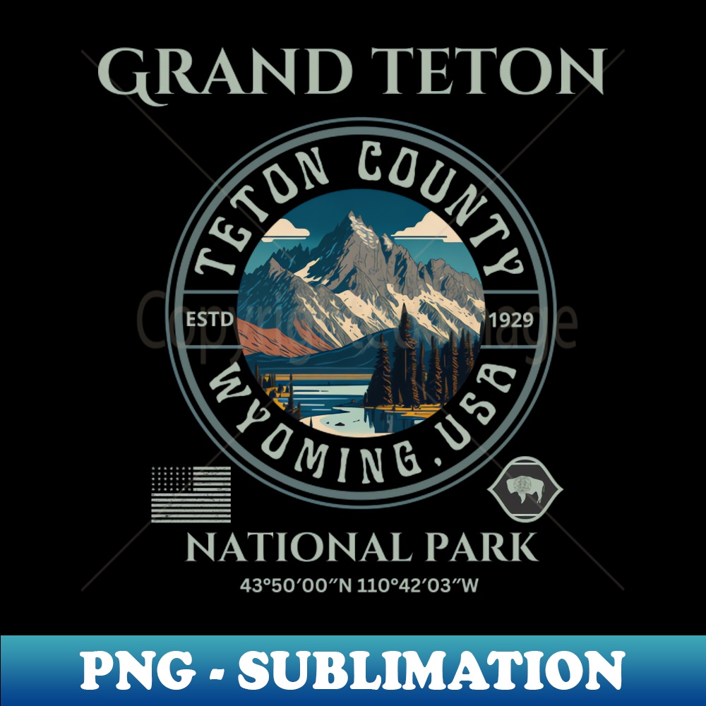 Grand Teton National Park - Premium Sublimation Digital Down | Inspire ...