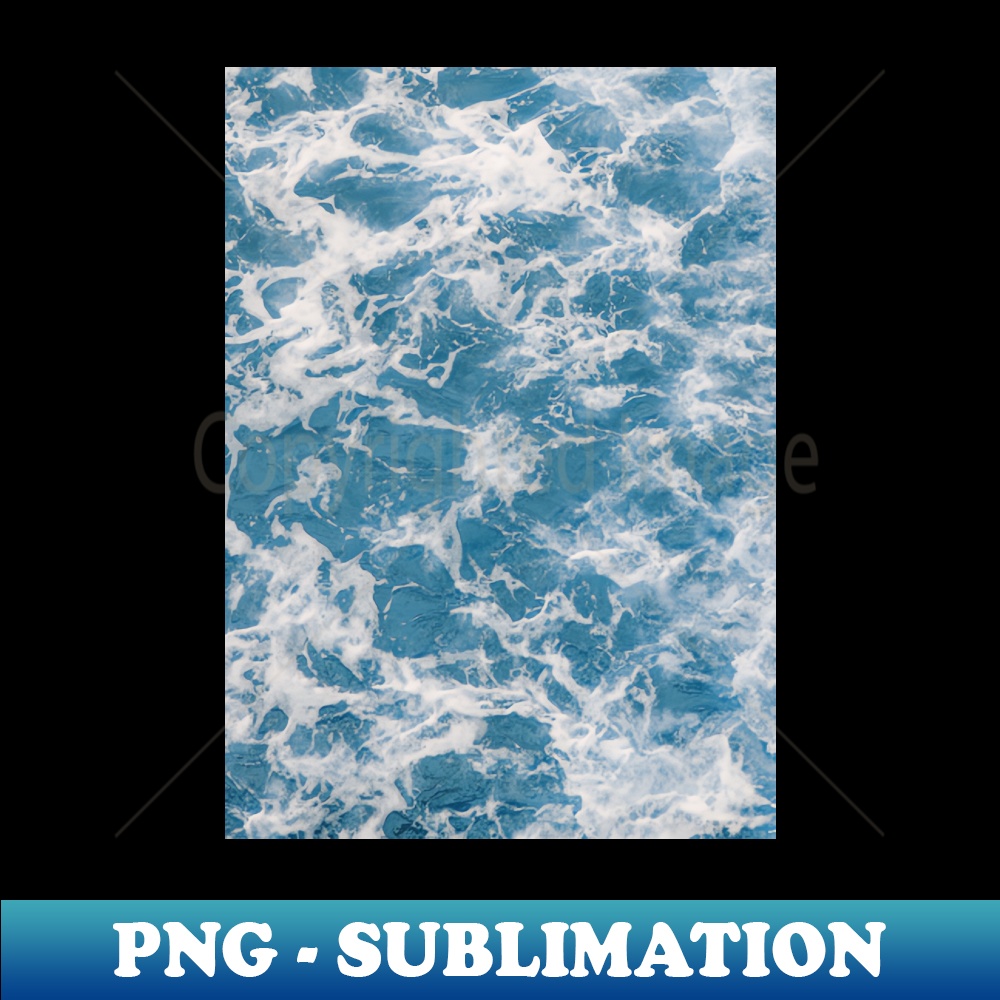 Blue Ocean Wave - PNG Transparent Sublimation Design - Revol | Inspire ...