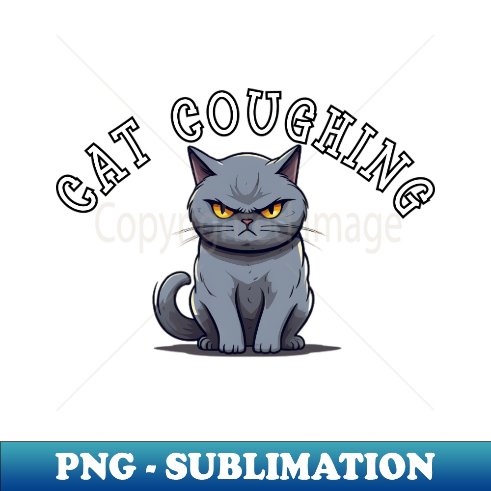 CAT COUGHING - Retro PNG Sublimation Digital Download - Unle | Inspire ...