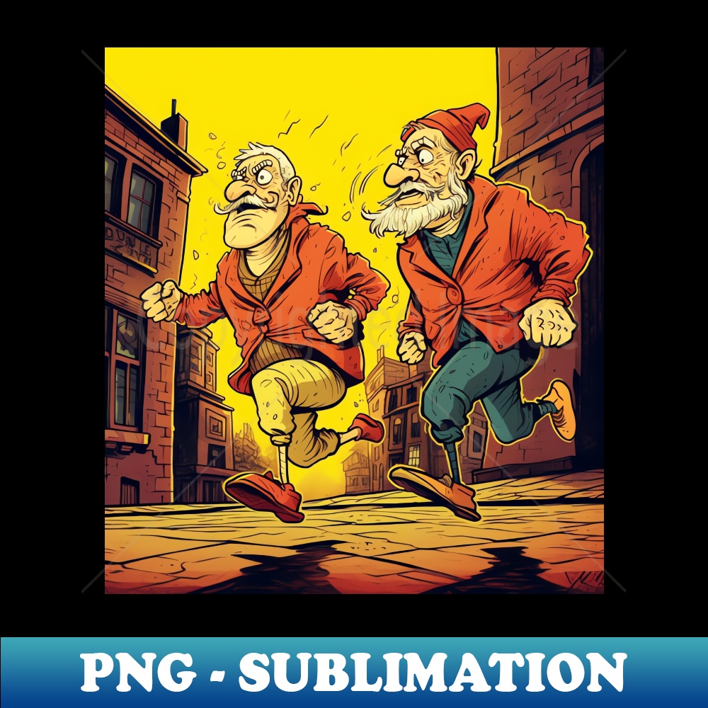 Running crossfit old men Old School Grandfathers Colorful pu | Inspire ...