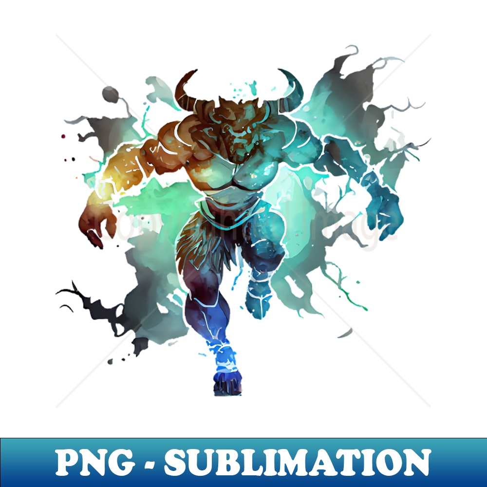 Minotaur charging forward - Premium Sublimation Digital Down | Inspire ...