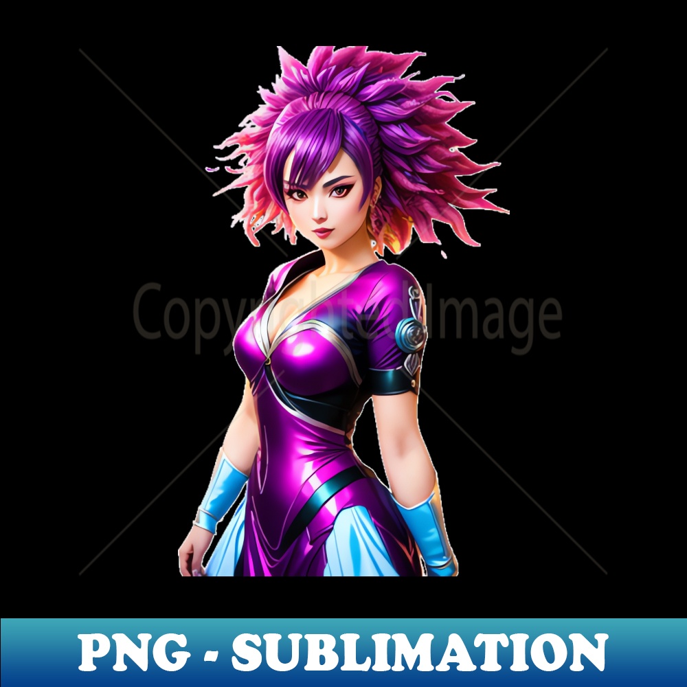 Beauty Lady Pretty Woman Cosplay Style With Purple Suit - Un | Inspire ...