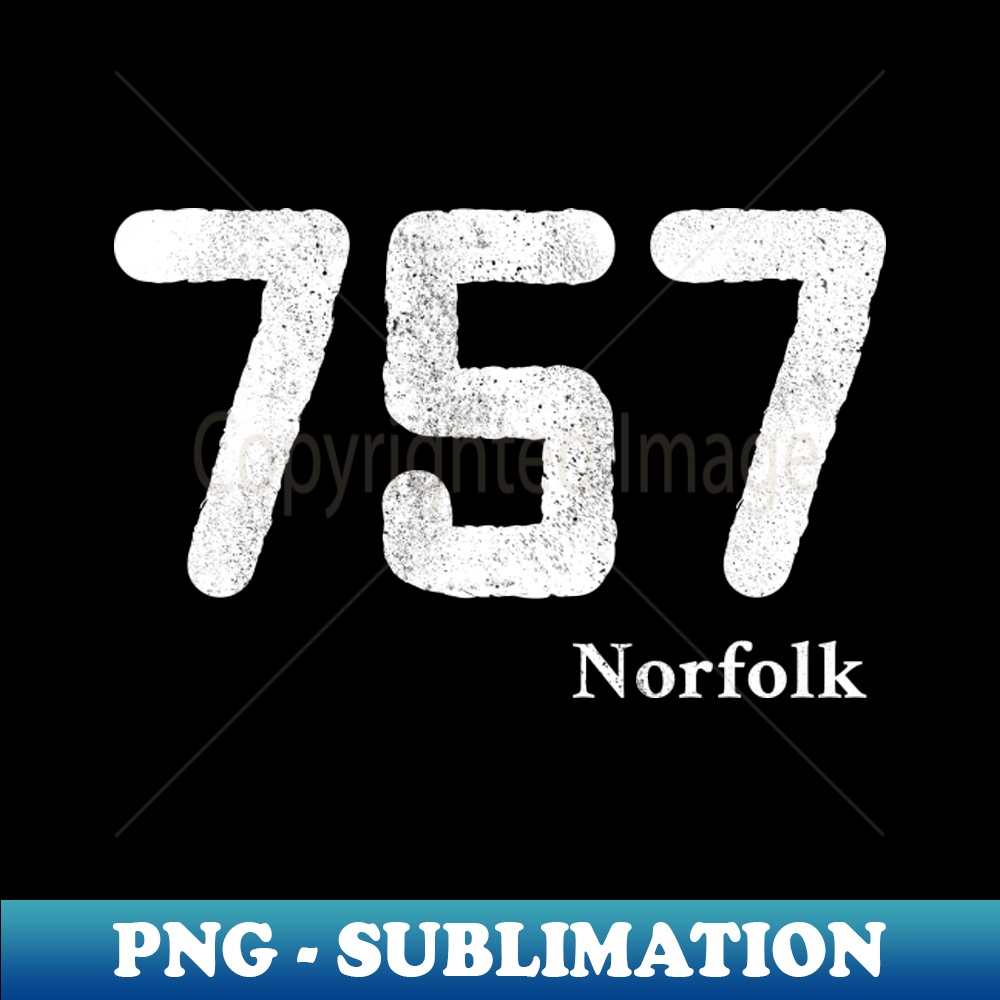 Area Code 757 Norfolk Virginia - PNG Sublimation Digital Dow | Inspire ...