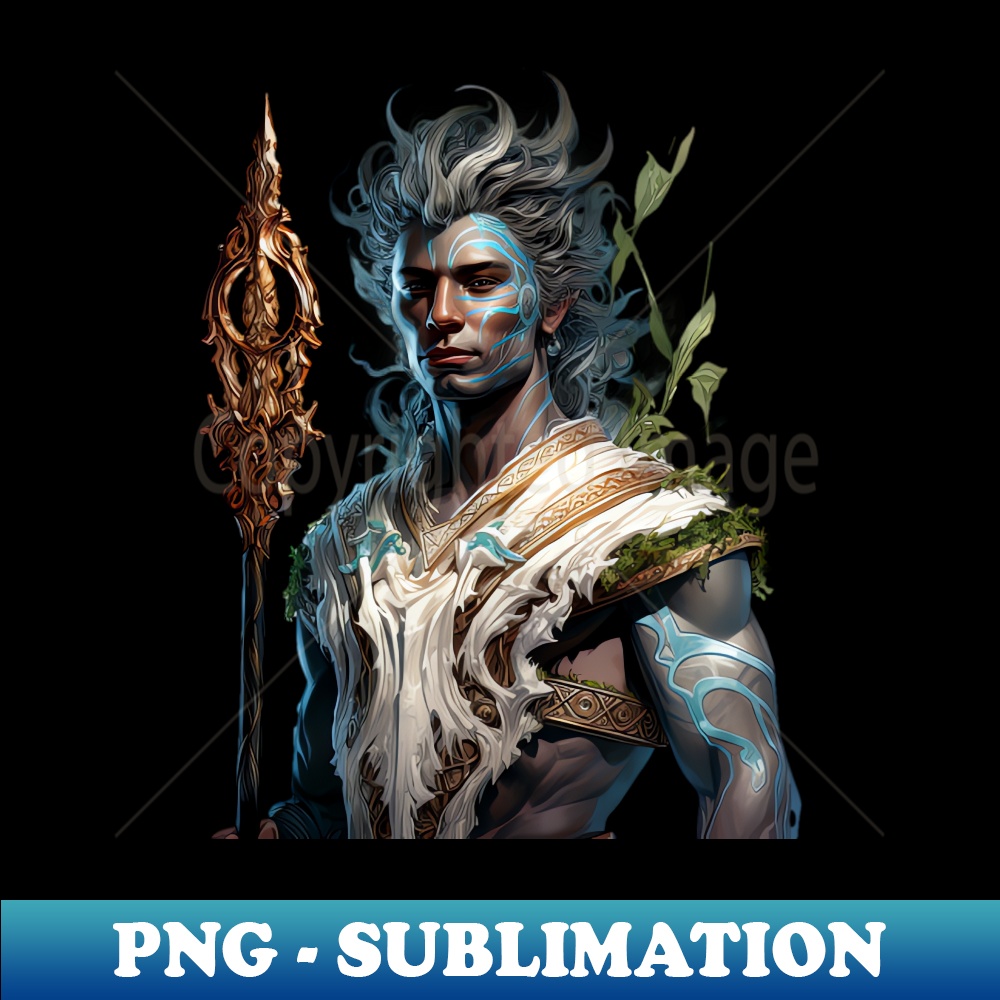 Sea Elf Male Realistic Magic Portrait - PNG Transparent Subl | Inspire ...
