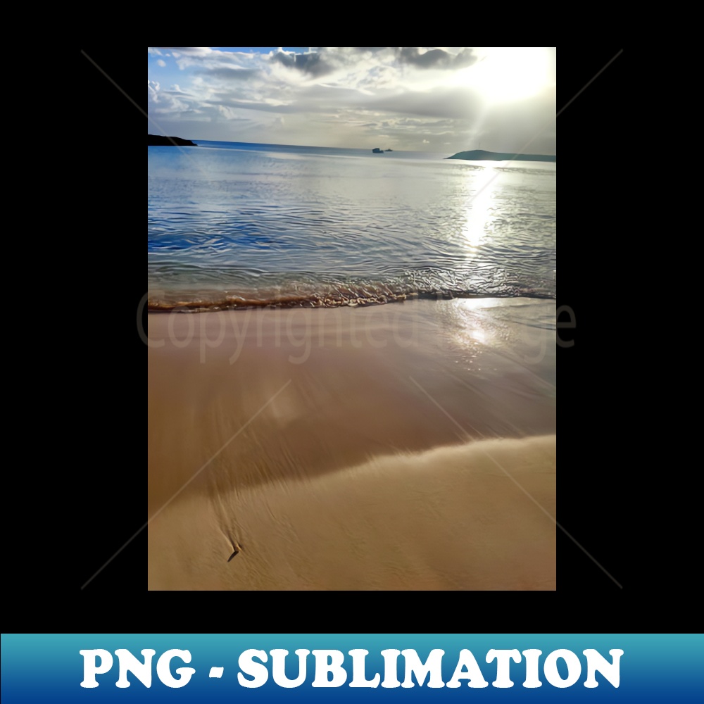 Sunset Beach Calm Ocean Shore - Special Edition Sublimation | Inspire ...