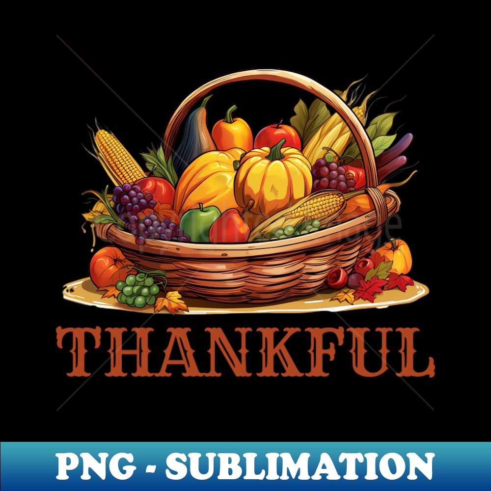 Thankful Basket - High-Resolution PNG Sublimation File - Per | Inspire ...