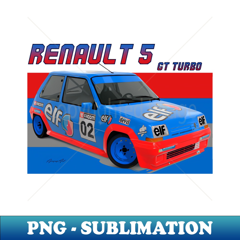Renault 5 GT Turbo - Creative Sublimation PNG Download - Rev | Inspire ...