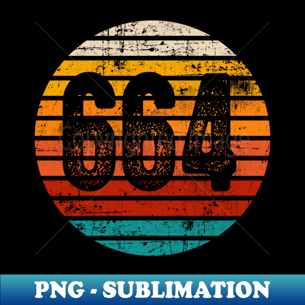 Distressed Vintage Sunset 664 Area Code - Digital Sublimatio | Inspire ...