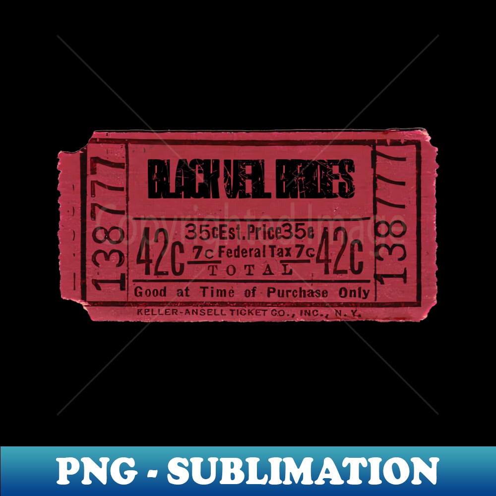 Black Veil Brides ticket - PNG Transparent Sublimation Desig - Inspire ...