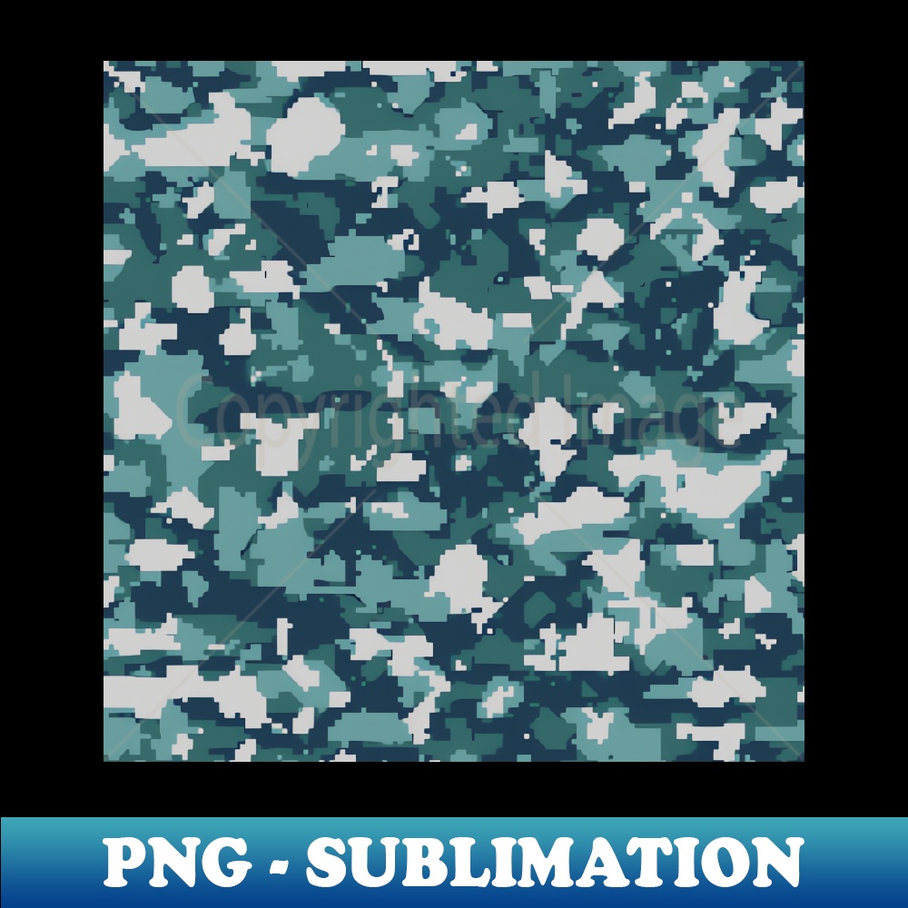 Teal Digital Camouflage - Premium Sublimation Digital Downlo | Inspire ...