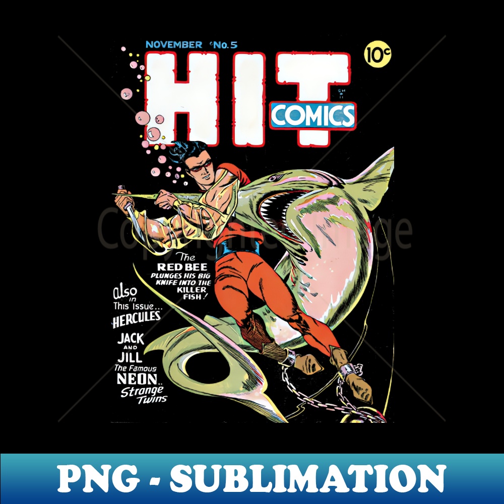 Hit Comics - PNG Transparent Sublimation File | Inspire Uplift