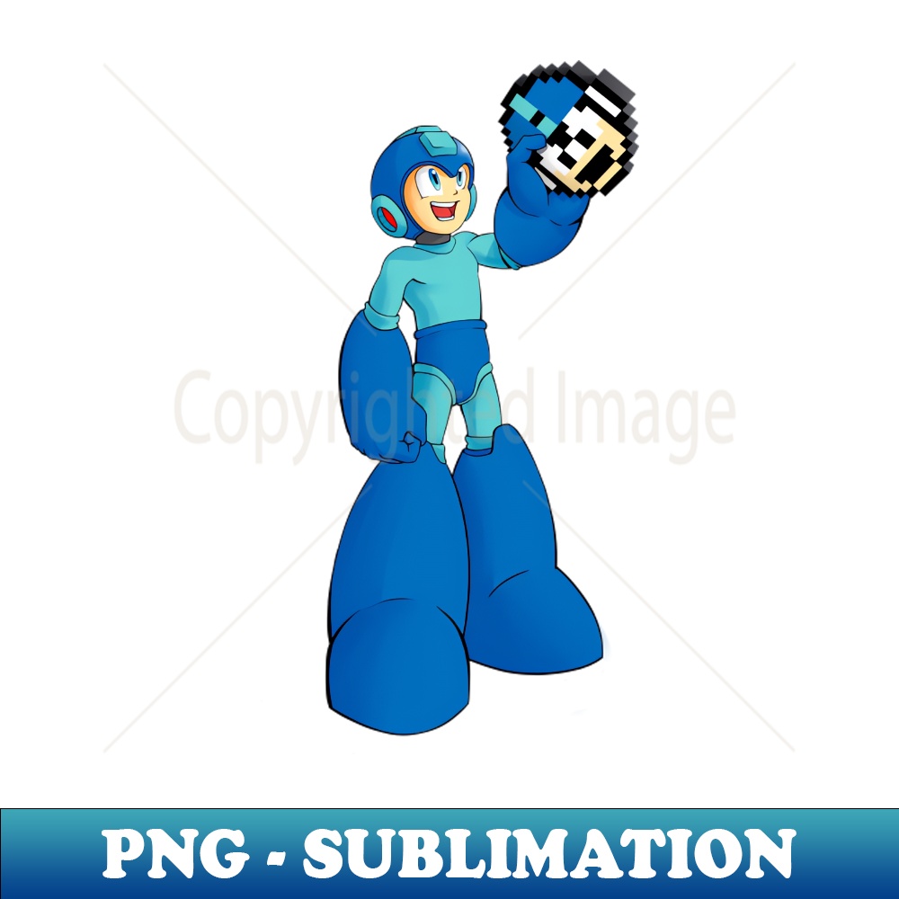 Mega Man 1-Up - Professional Sublimation Digital Download | Inspire Uplift