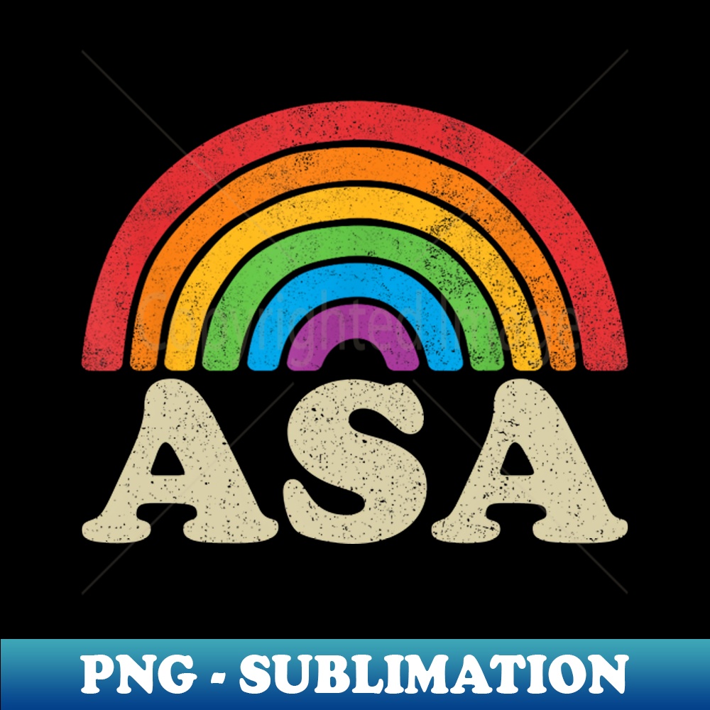 Asa - Retro Rainbow Flag Vintage-Style - Signature Sublimati | Inspire ...