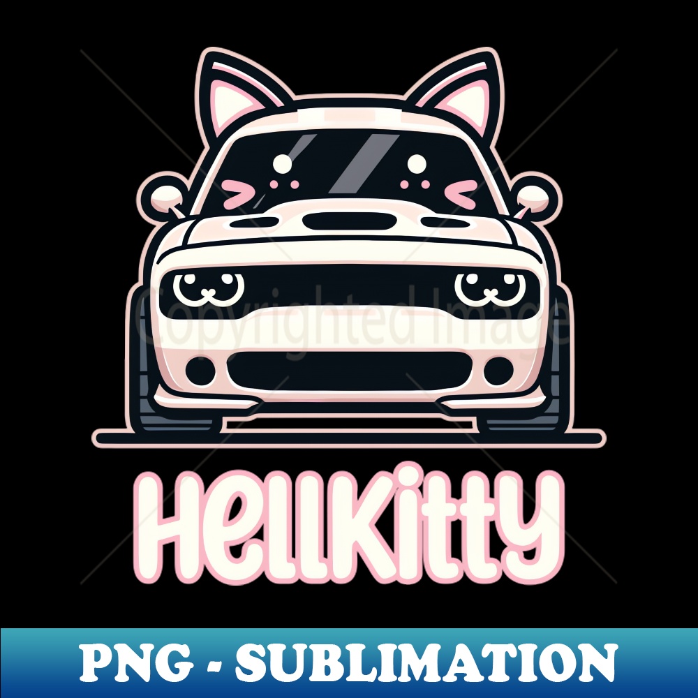 Cute Hellcat Kitten - Modern Sublimation PNG File | Inspire Uplift