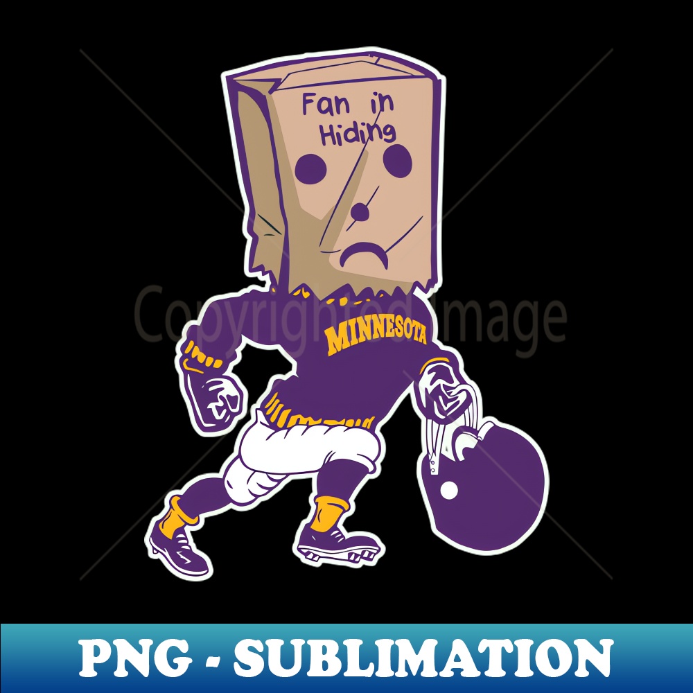 Minnesota Fan In Hiding - PNG Transparent Sublimation File | Inspire Uplift