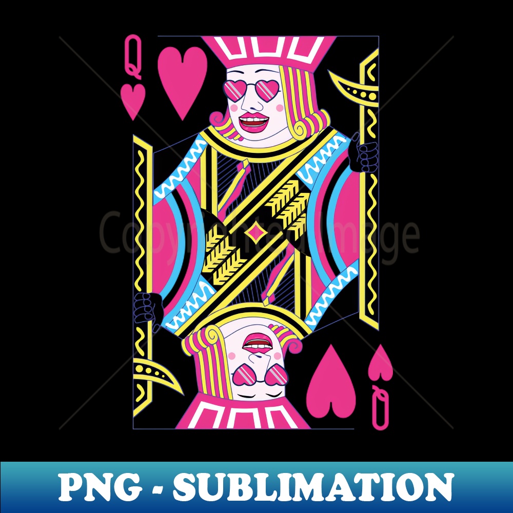 Drag Queen Of Hearts Playing Card - High-Resolution PNG Subl | Inspire ...