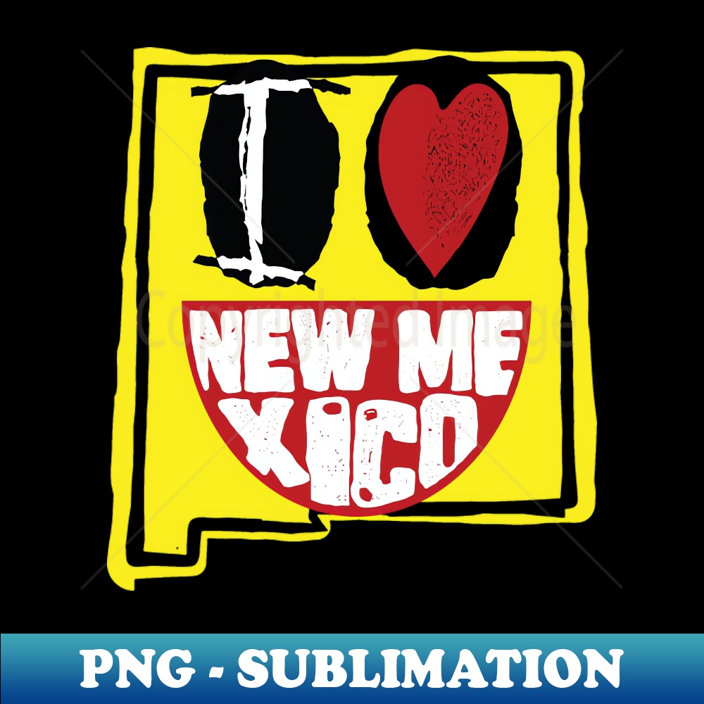 I Love New Mexico Smiling Happy Face - Special Edition Subli | Inspire ...