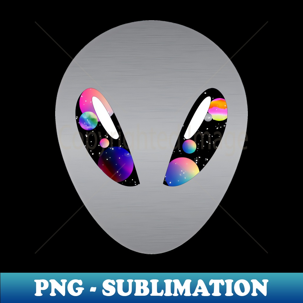 Silver alien - Special Edition Sublimation PNG File | Inspire Uplift