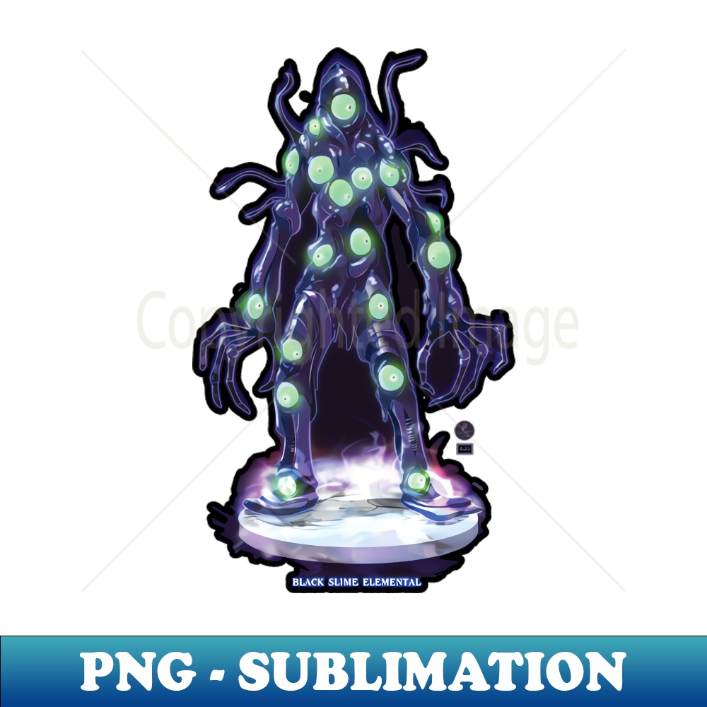 Black Slime Elemental - PNG Transparent Digital Download Fil | Inspire ...