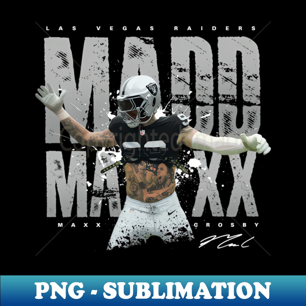 Maxx Crosby - PNG Transparent Sublimation File | Inspire Uplift