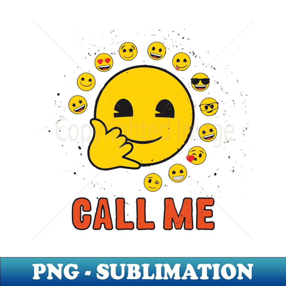 Call Me Emoji - PNG Transparent Digital Download File for Su | Inspire ...