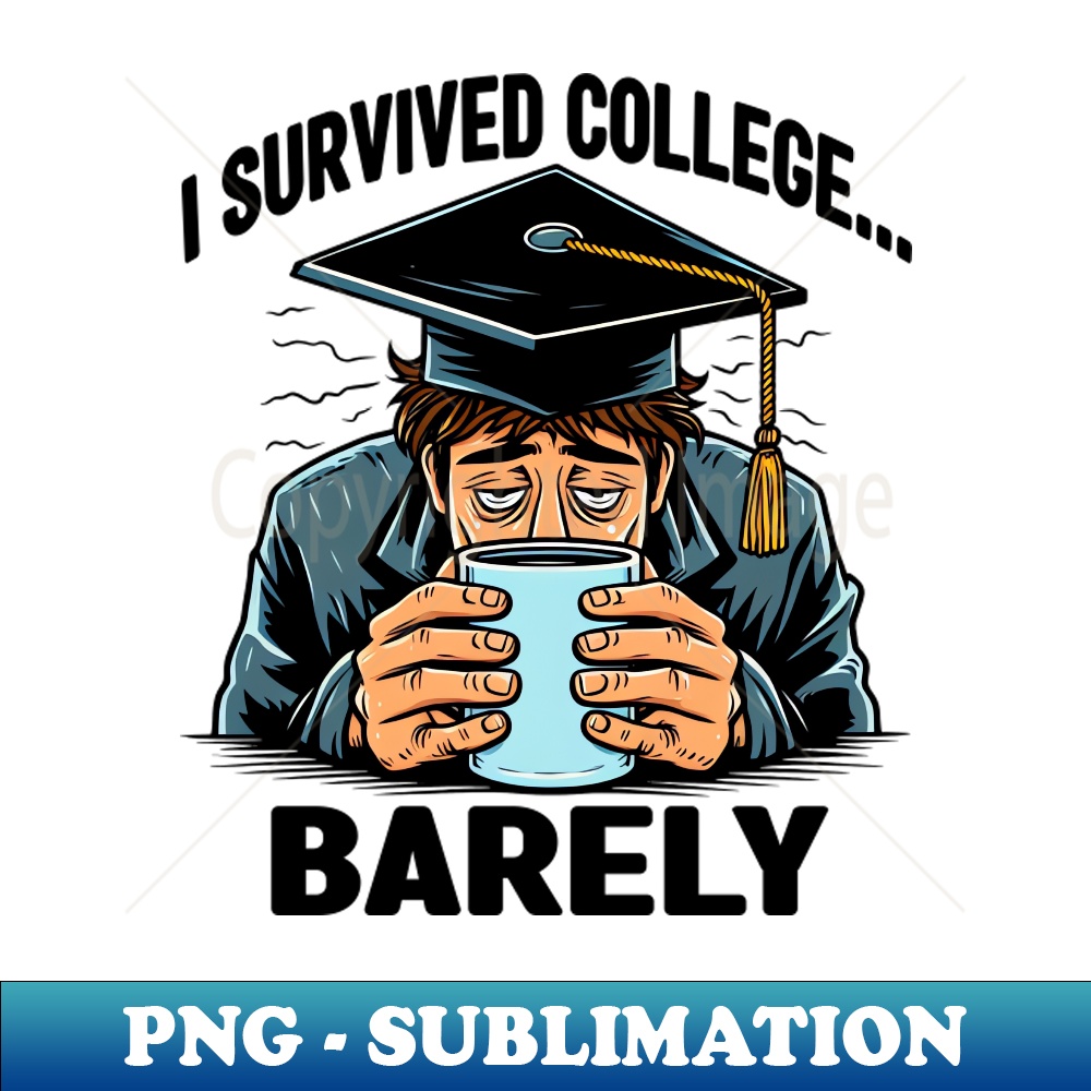 I Survived College... Barely Graduation - Signature Sublimat | Inspire Uplift