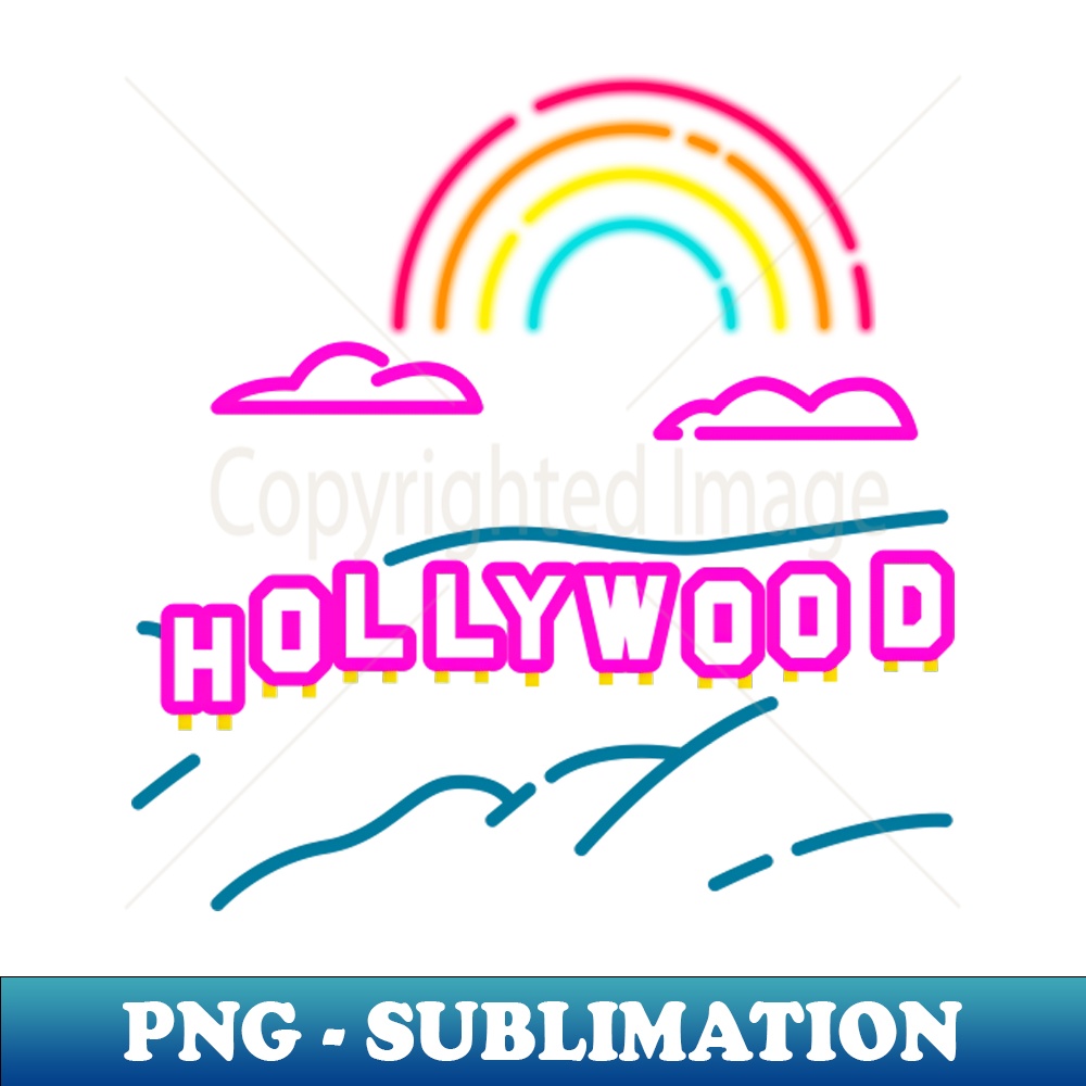 Hollywood Rainbow - PNG Sublimation Digital Download | Inspire Uplift