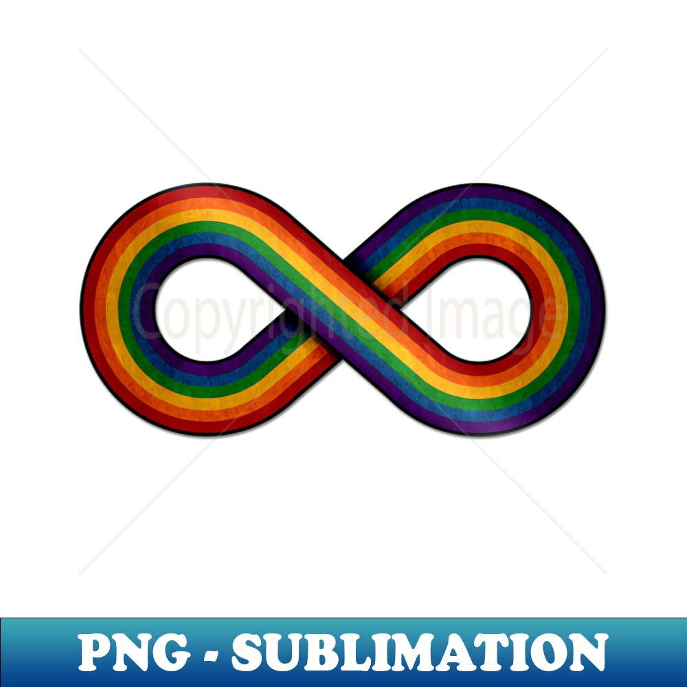 Large Infinity Vector Symbol Striped with LGBTQ Pride Rainbo | Inspire ...