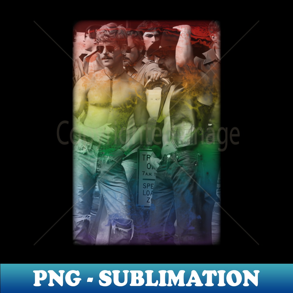 70s Castro Rainbow - PNG Transparent Sublimation File | Inspire Uplift