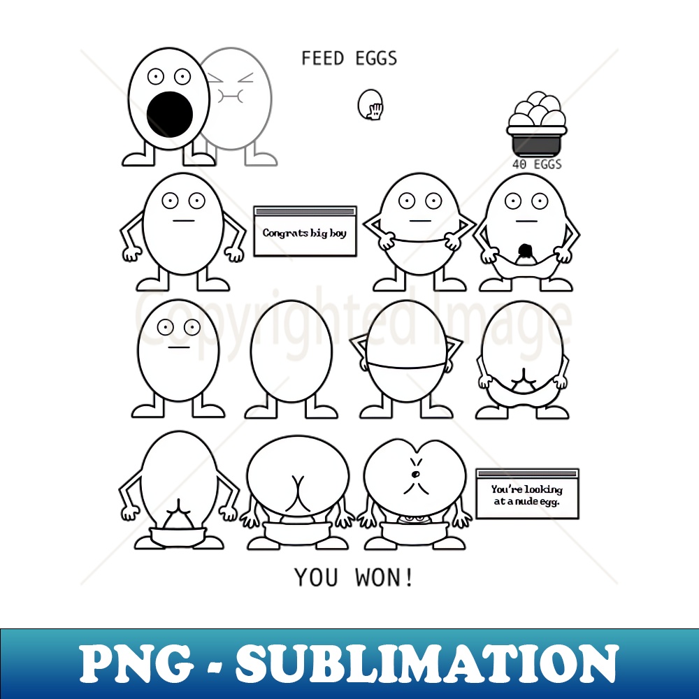 Eggman Game Feed Eggs Game ITYSL - Signature Sublimation PNG | Inspire ...