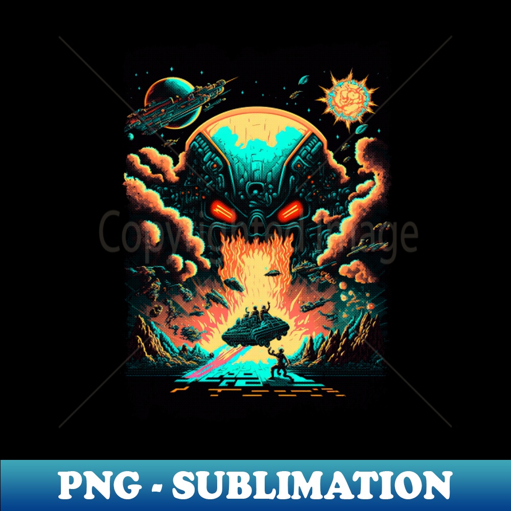 Alien Invasion - High-Resolution PNG Sublimation File | Inspire Uplift