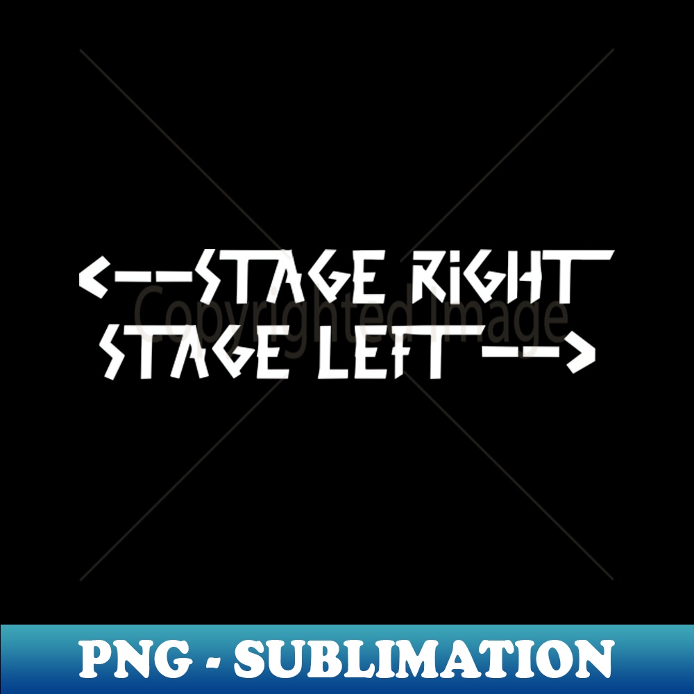 stage right stage left White - PNG Transparent Sublimation F - Inspire ...