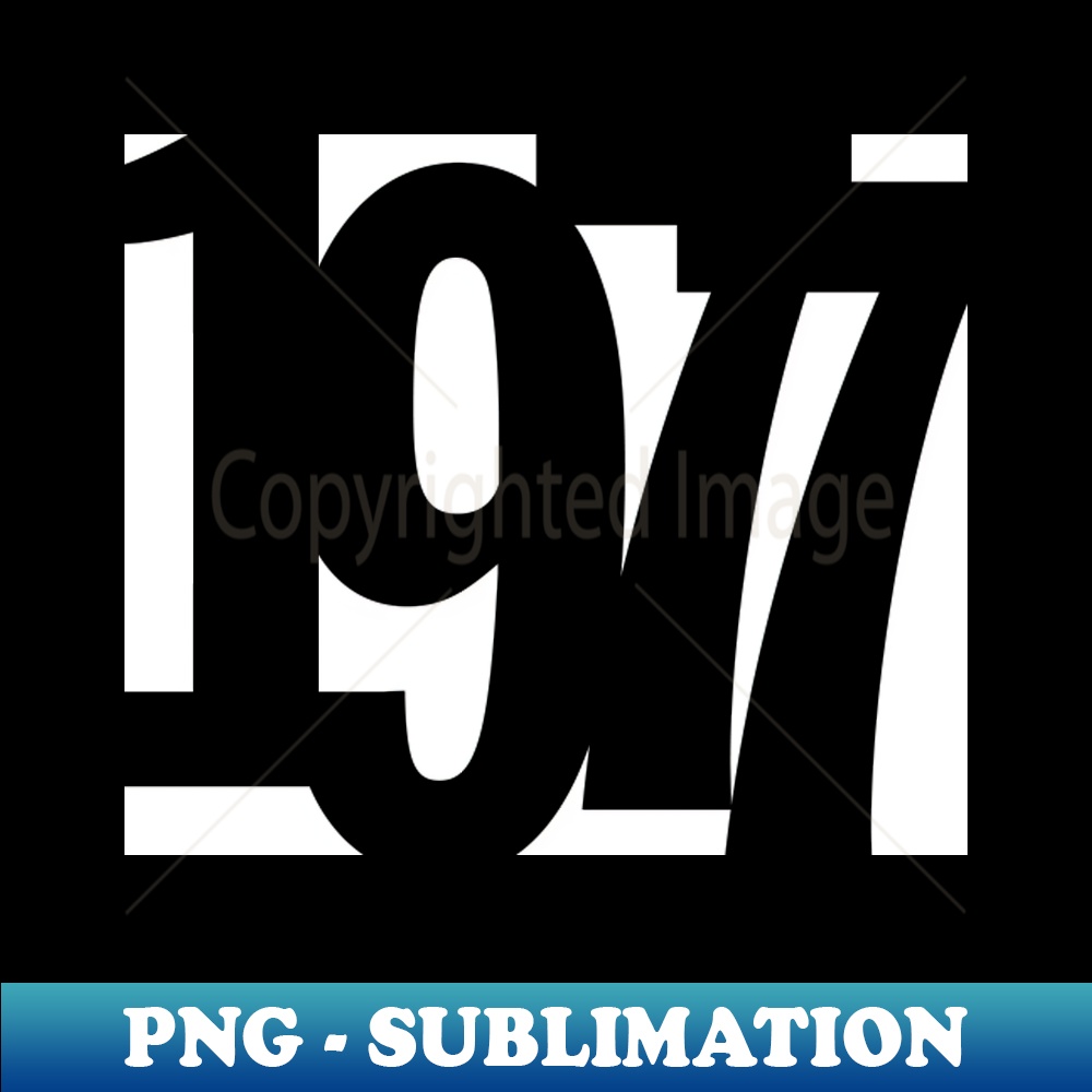 1977 Funky Overlapping Reverse Numbers for Dark Backgrounds | Inspire ...