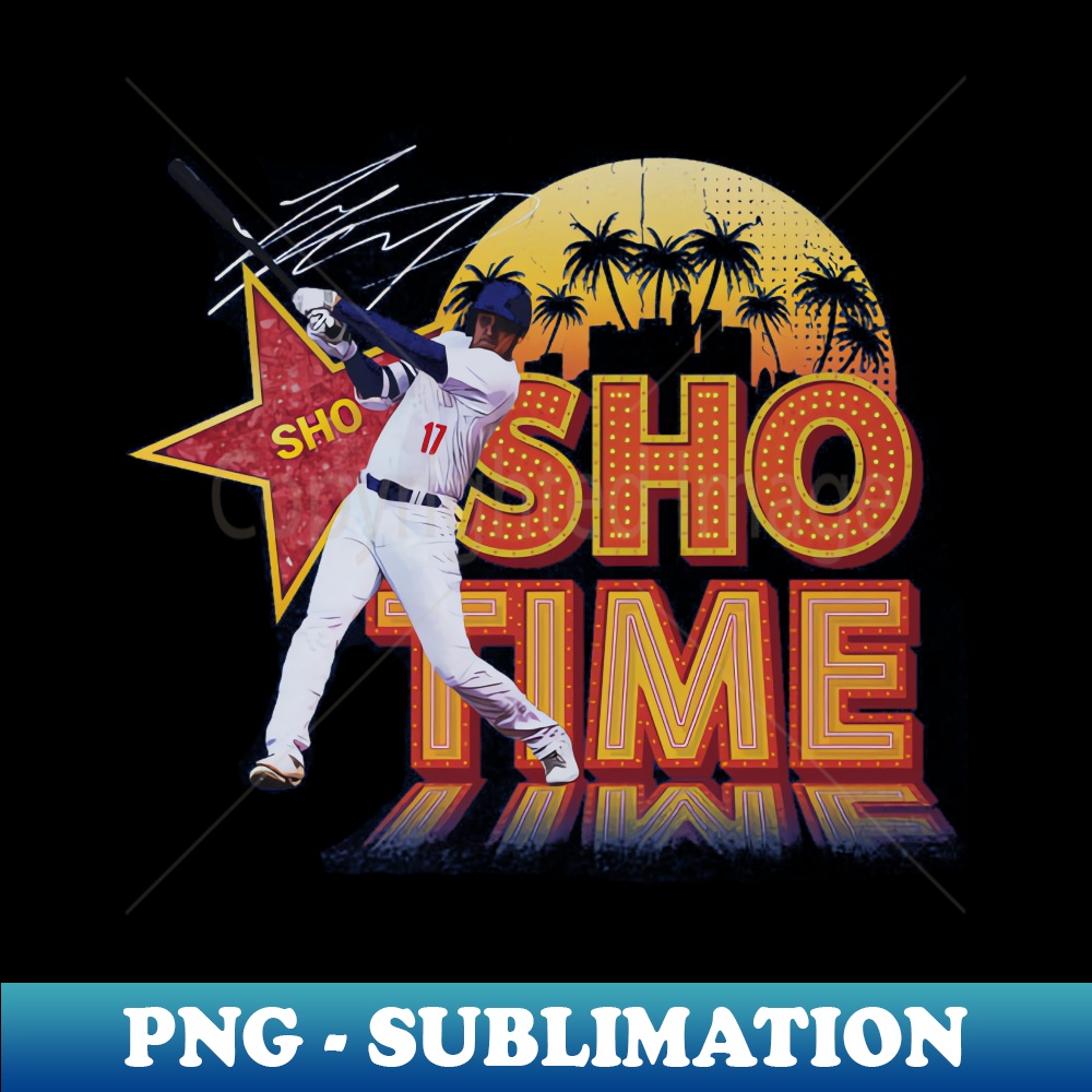 Shohei Ohtani Los Angeles D Sho Time Sign - Retro PNG Sublim | Inspire ...