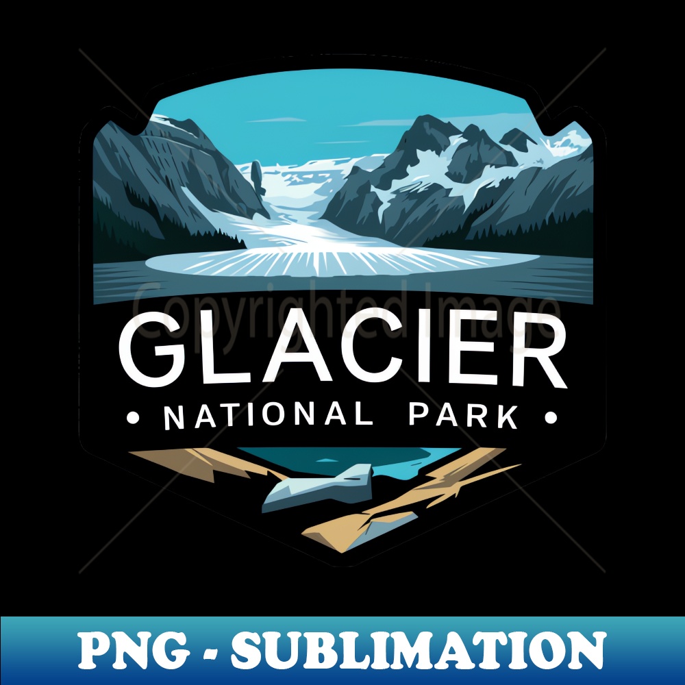 National Park Glacier - Exclusive Sublimation Digital File | Inspire Uplift