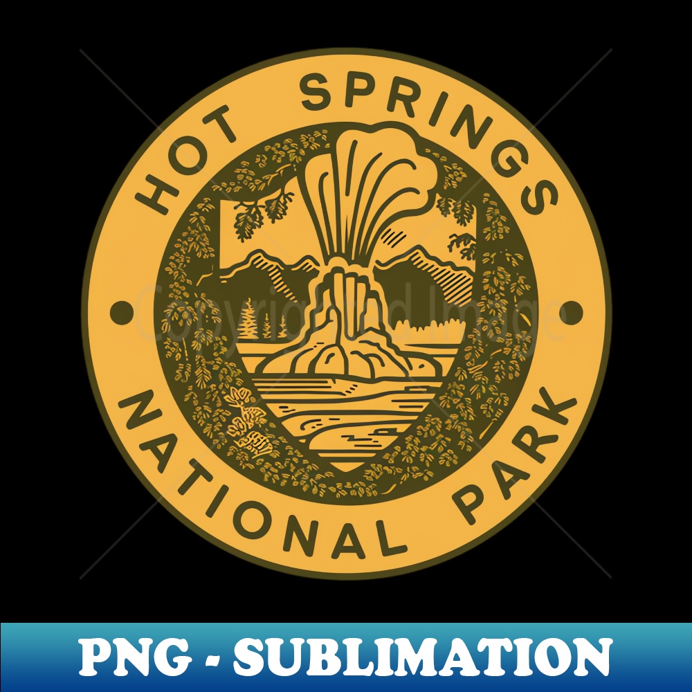 Hot Springs National Park Round Emblem - Vintage Sublimation | Inspire ...