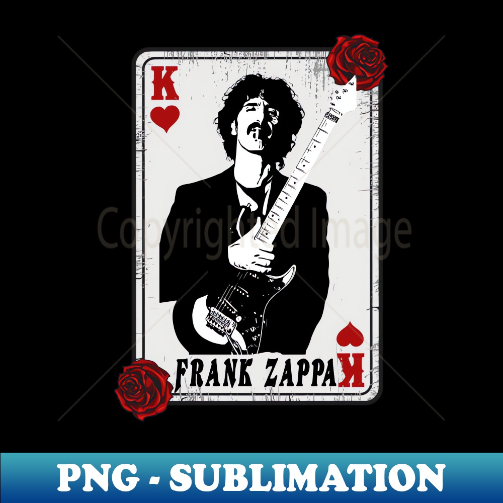Vintage Card Frank Zappa - PNG Transparent Sublimation Desig | Inspire ...