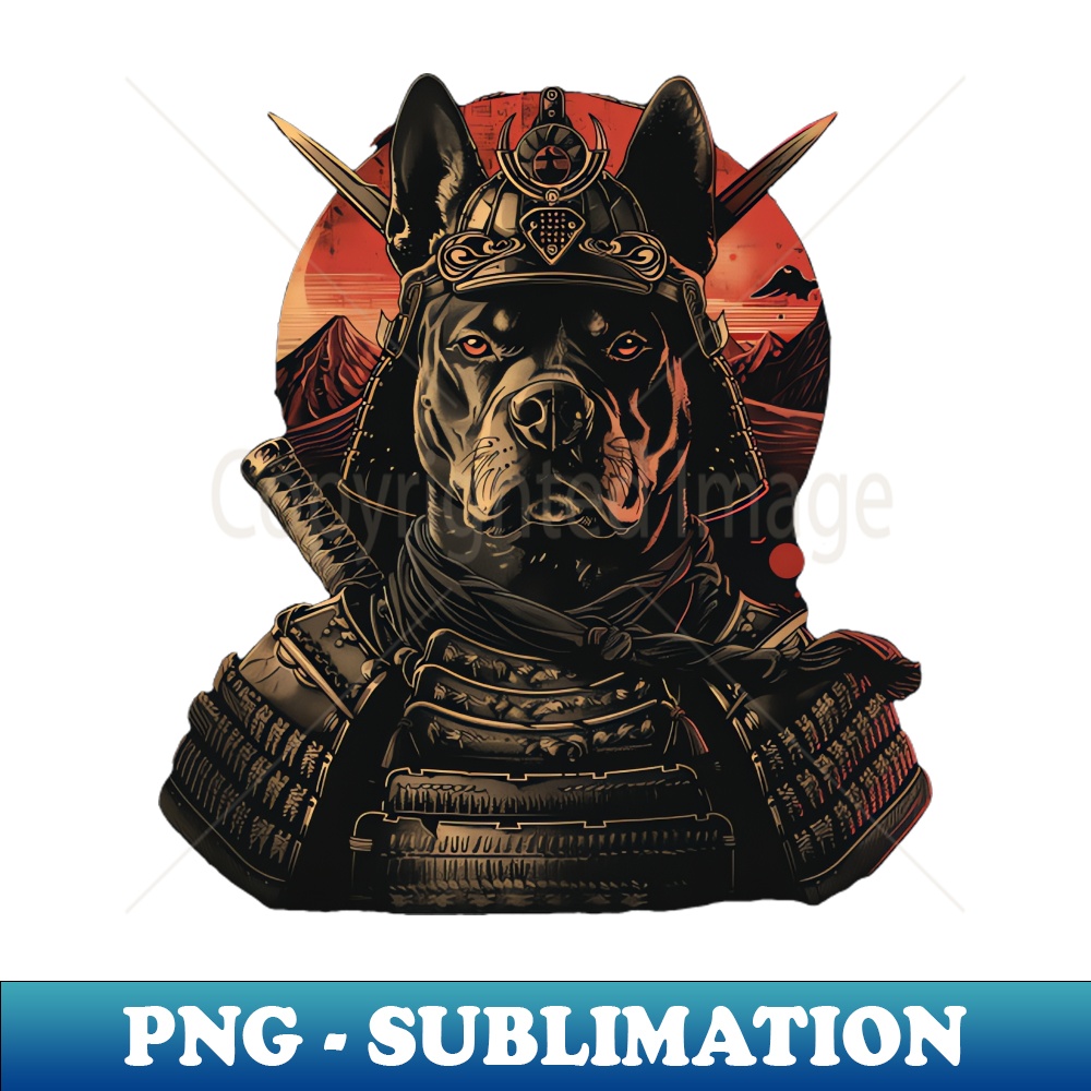 Samurai Dog Japan Warrior Pitbull - Instant PNG Sublimation | Inspire ...