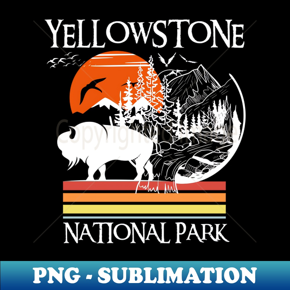 Yellowstone National Park 1 - Elegant Sublimation PNG Downlo | Inspire ...