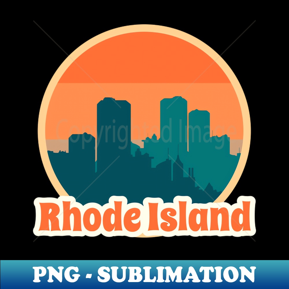 Vintage Rhode Island - PNG Transparent Sublimation File | Inspire Uplift