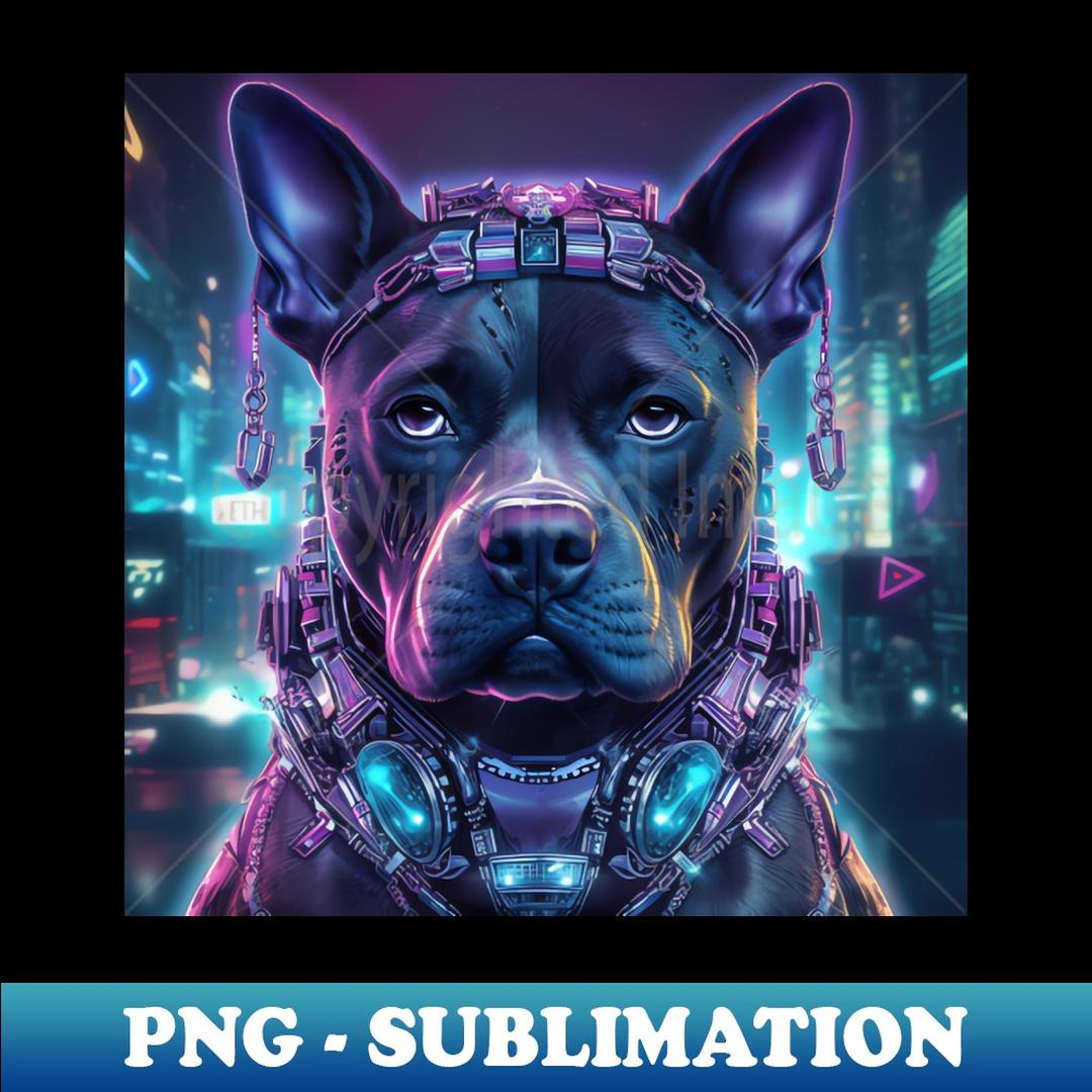 Cyborg Staffy - Aesthetic Sublimation Digital File | Inspire Uplift
