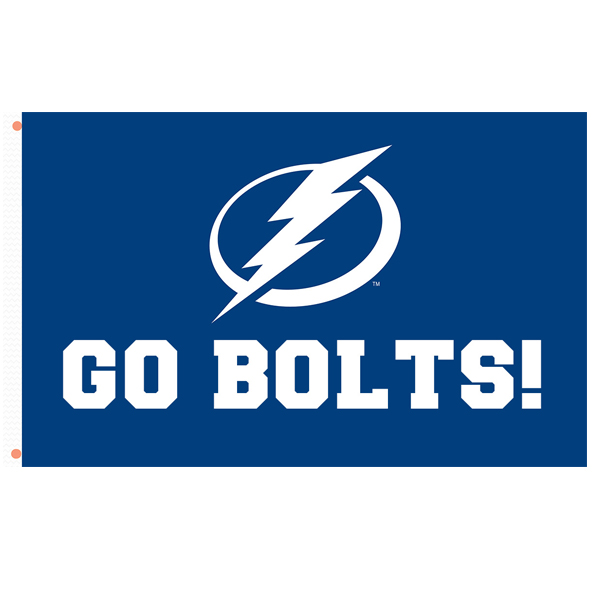 Tampa Bay Lightning GO BOLTS Hockey Team Flag 3x5 FT | Inspire Uplift