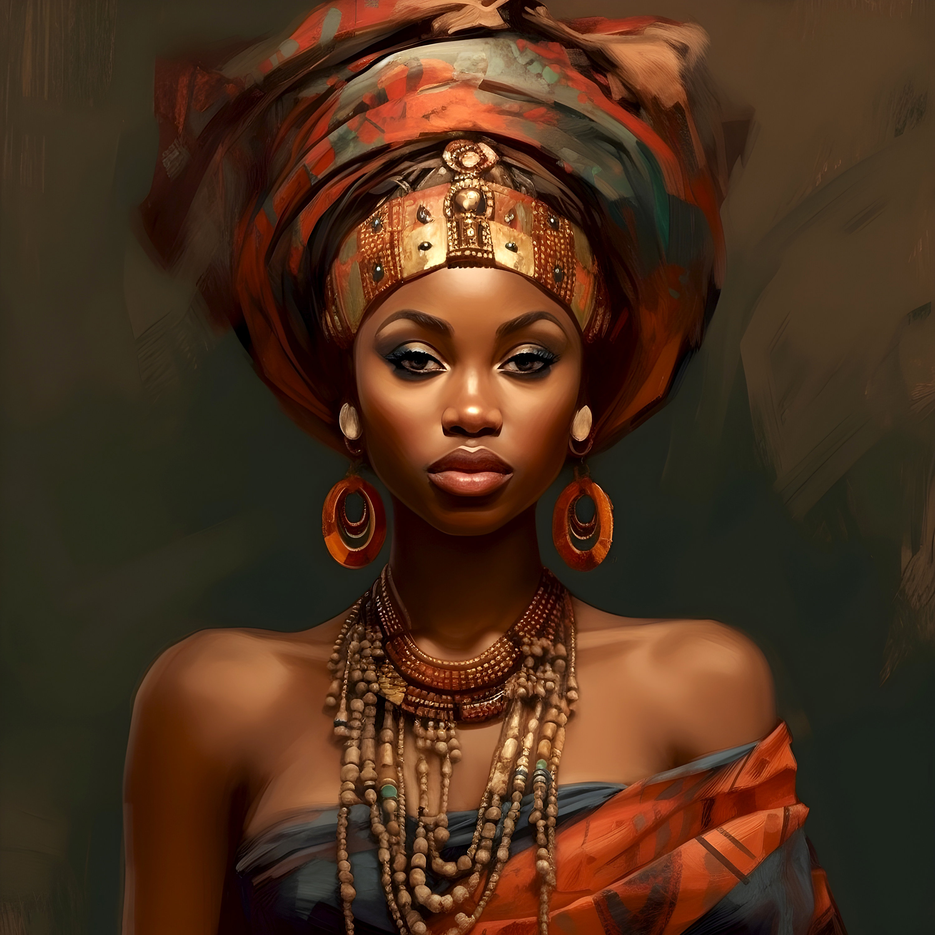 African Woman Printable Art, Instant Digital Download, Maasa | Inspire ...