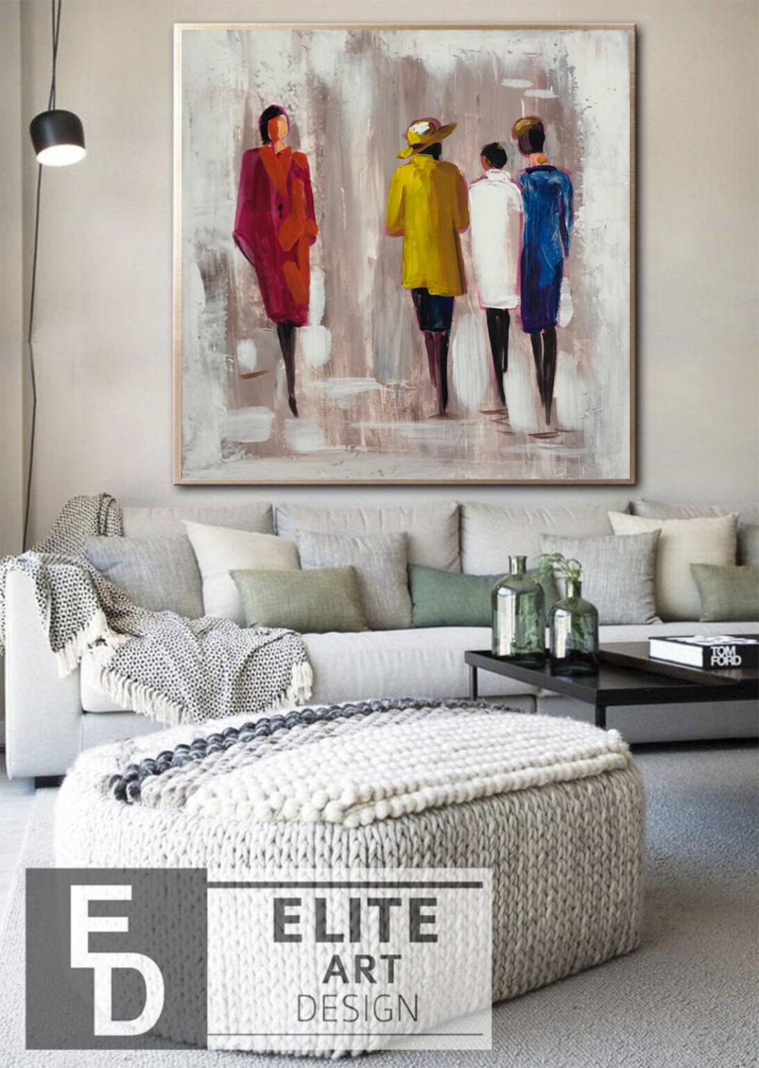 Abstract People Painting on Canvas Figurative Wall Art Human | Inspire ...