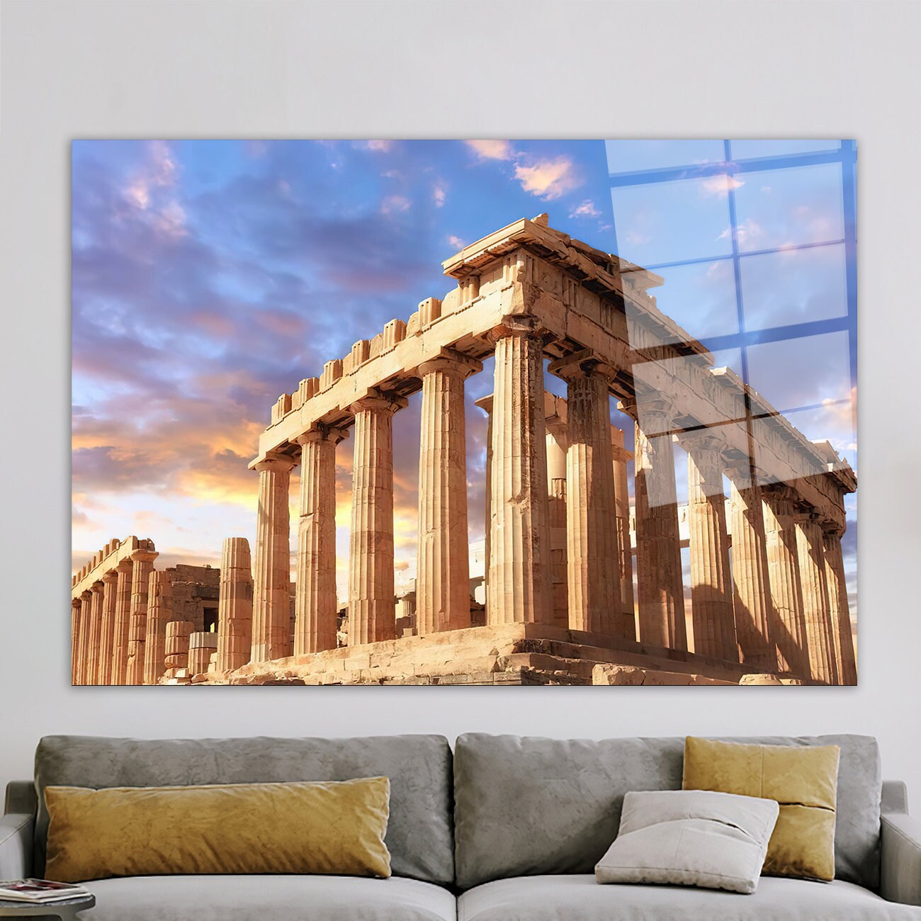 Glass Wall Art Modern,Glass Wall Decor,Acropolis of Athens,P - Inspire ...
