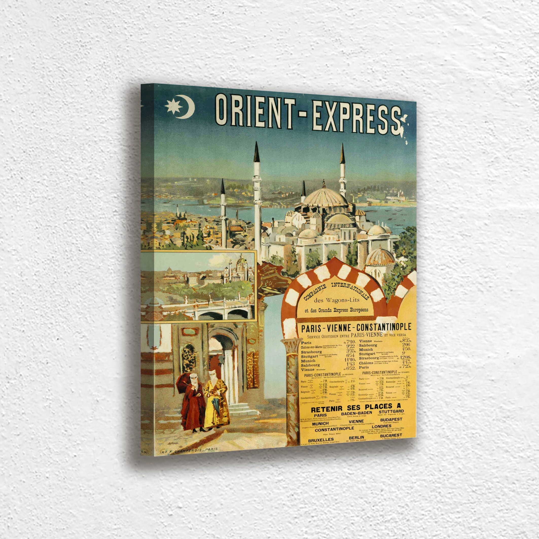 Orient Express Vintage Fine Art Print Poster, 1891 Constanti | Inspire ...