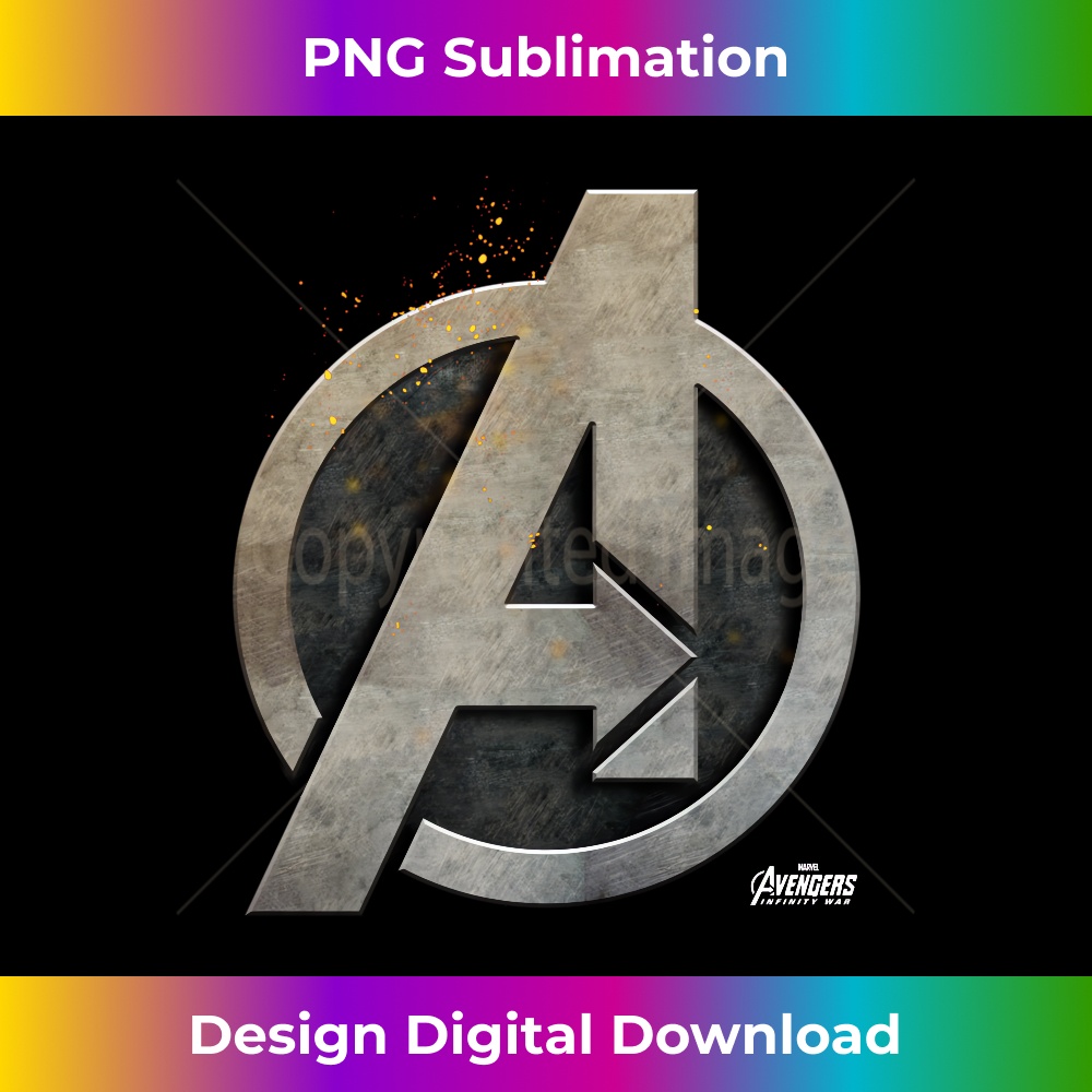 Marvel Avengers Infinity War Steel Symbol Long Sleeve Tee Lo | Inspire ...