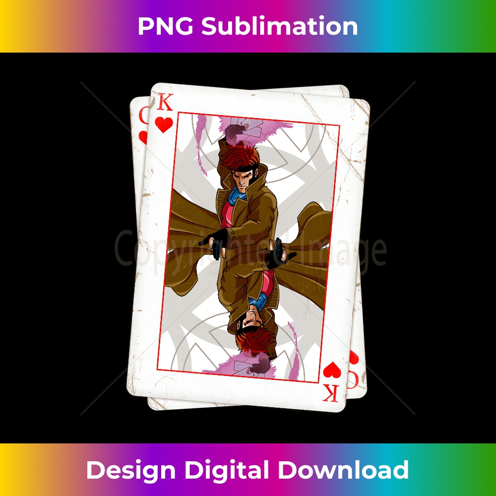 Marvel X-Men Gambit Playing Cards 90s Long Sleeve - Artisana | Inspire ...