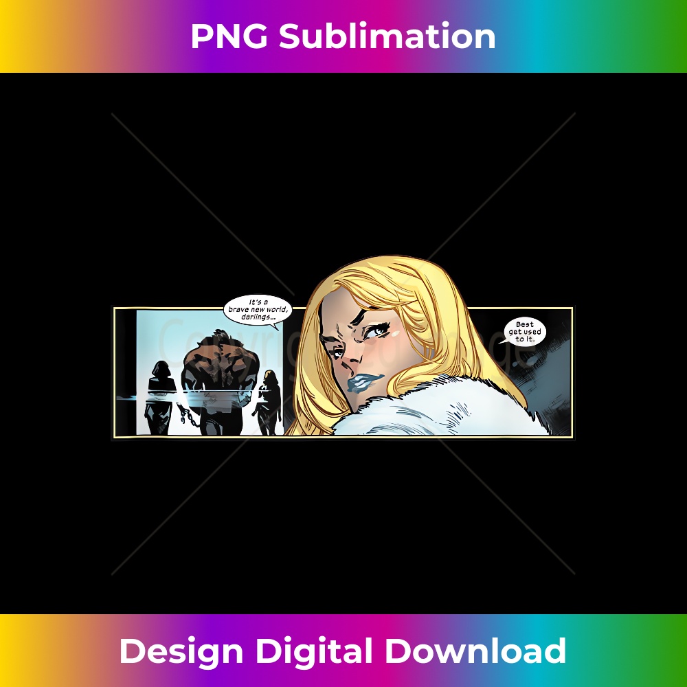 Marvel House of X Emma Frost Brave New World Comic Panel Tan | Inspire ...